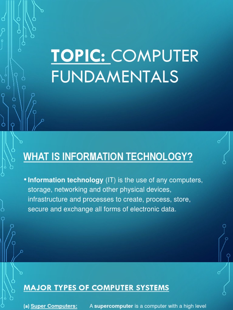 Major Types of Computer Systems | PDF