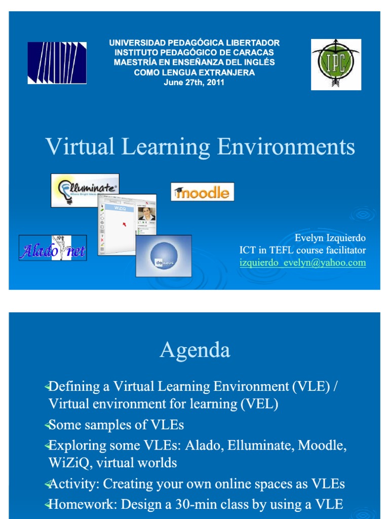 Virtual Learning Environments | PDF