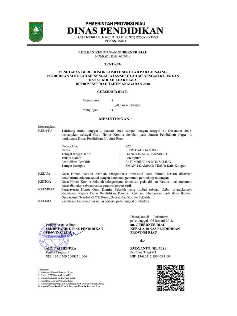 SK Bu Fitri 2018 | PDF