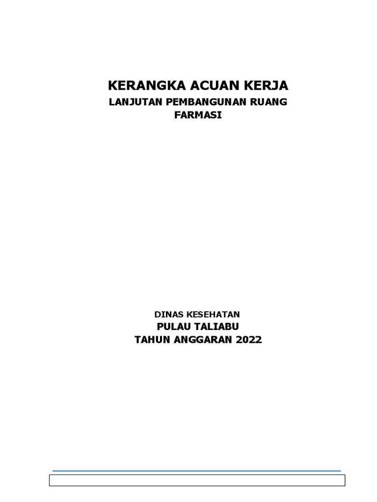Kak Lanjutan Ruang Farmasi | PDF | Bisnis | Pengelolaan Keuangan & Uang