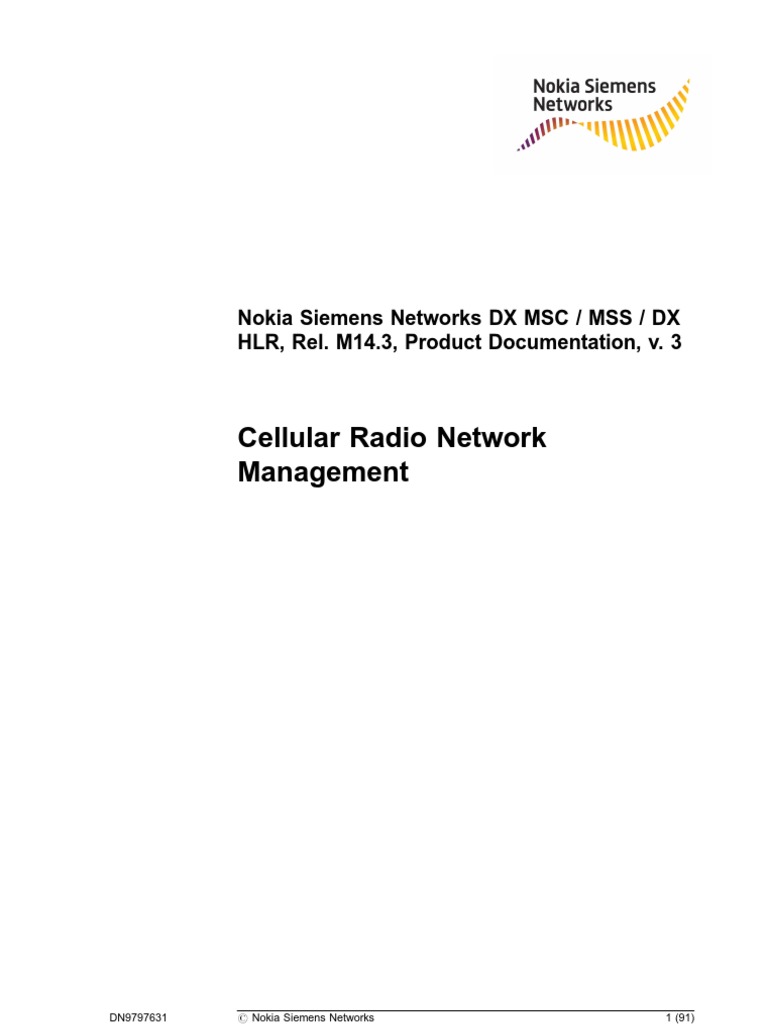 Cellular Radio Network Management | PDF | Telecommunications ...