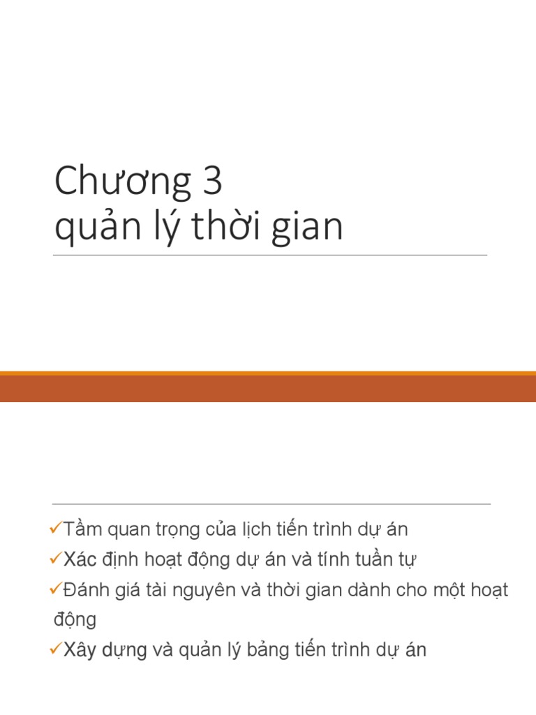 Chuong 3 - Quan Ly Thoi Gian | PDF
