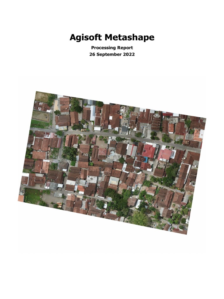 Agisoft Metashape: Processing Report 26 September 2022 | PDF | Texture Mapping | Computer Graphics