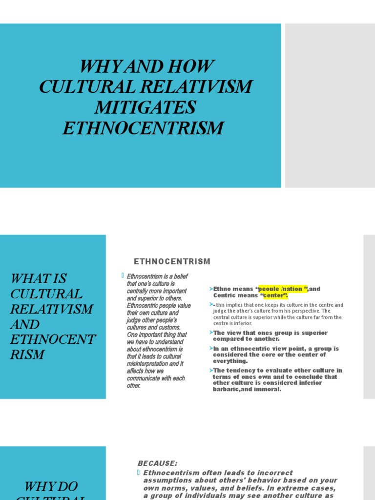 Cultural Relativism vs. Ethnocentrism | PDF | Social Science