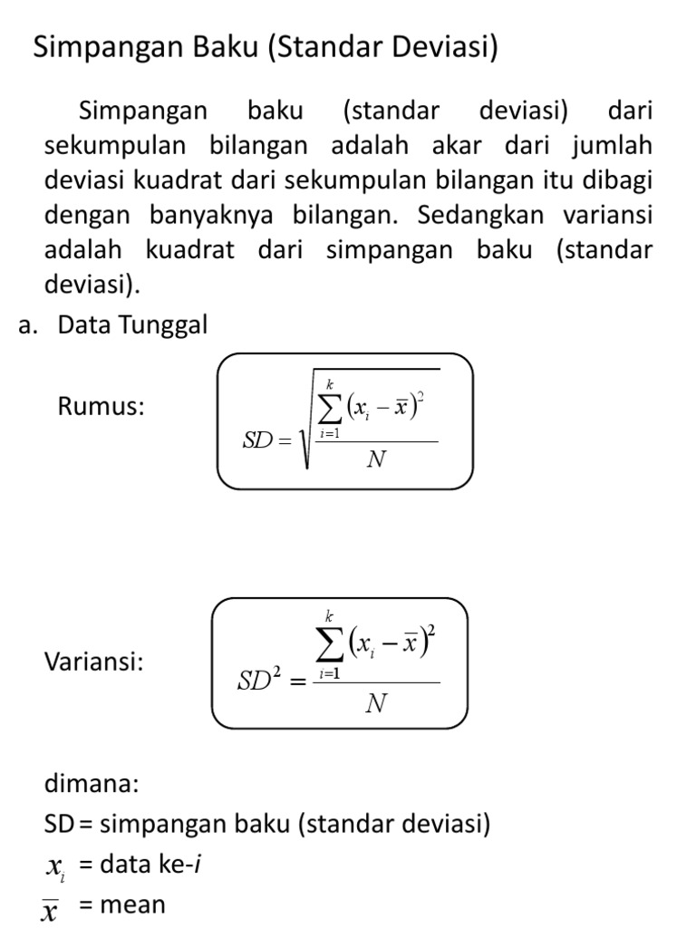 Simpangan Baku | PDF