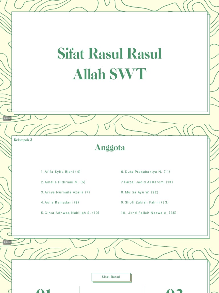 Sifat Rasul Rasul Allah SWT. | PDF