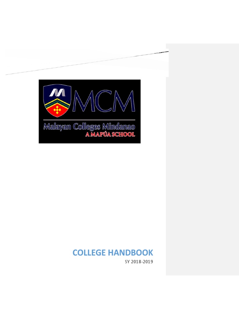 College Handbook 2018 | PDF | University And College Admission