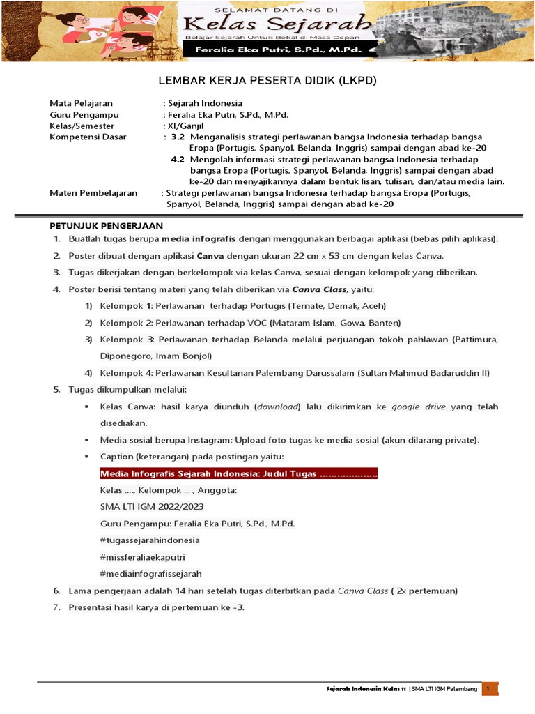 LKPD Dan Instrumen Penilaian | PDF