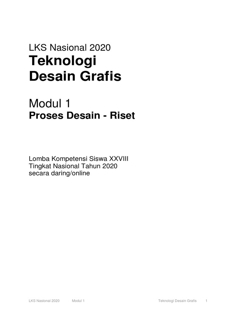 Modul 1 - Proses Desain - Riset | PDF | Bisnis | Seni