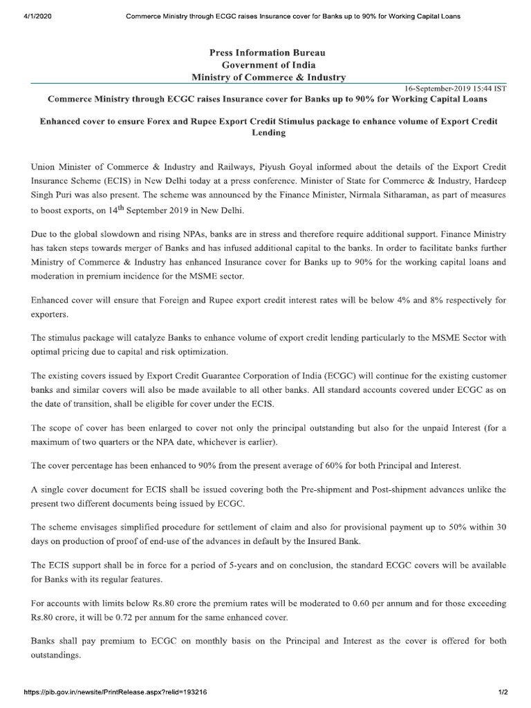 Export Related Letter | PDF