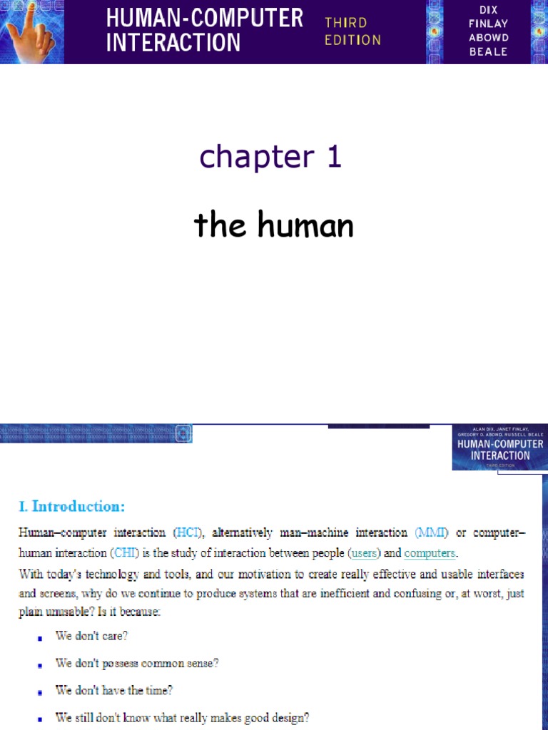 HCI Chapter 1 | PDF | Perception | Visual Perception HCI Chapter 1 | PDF | Perception | Visual Perception