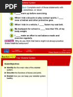 Human Musculo-Skeletal System Grade 6 | PDF | Skeleton | Bone
