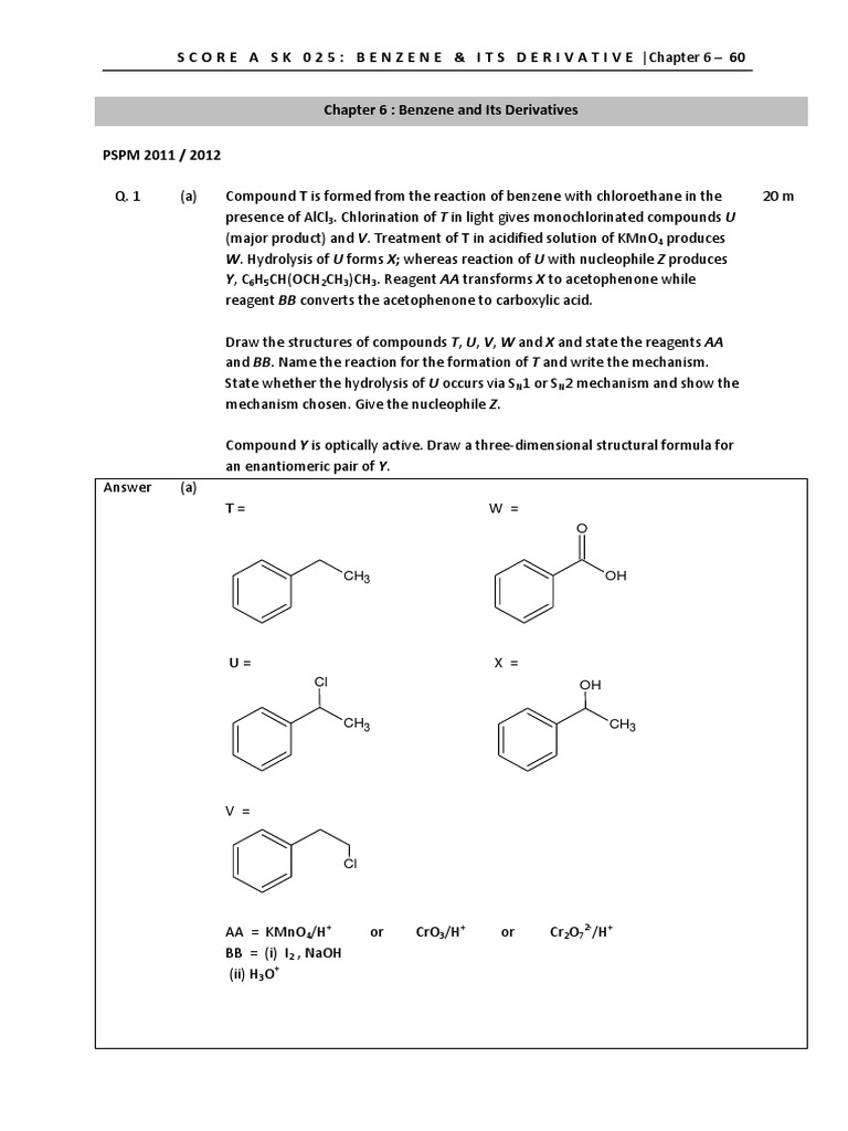 Chapter 6 Benzene | PDF | Aromaticity | Chemistry