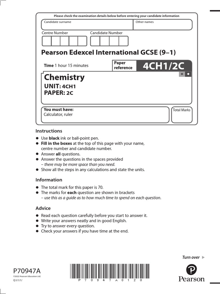 4CH1 2C Que 2022 | PDF | Atmosphere | Chemistry