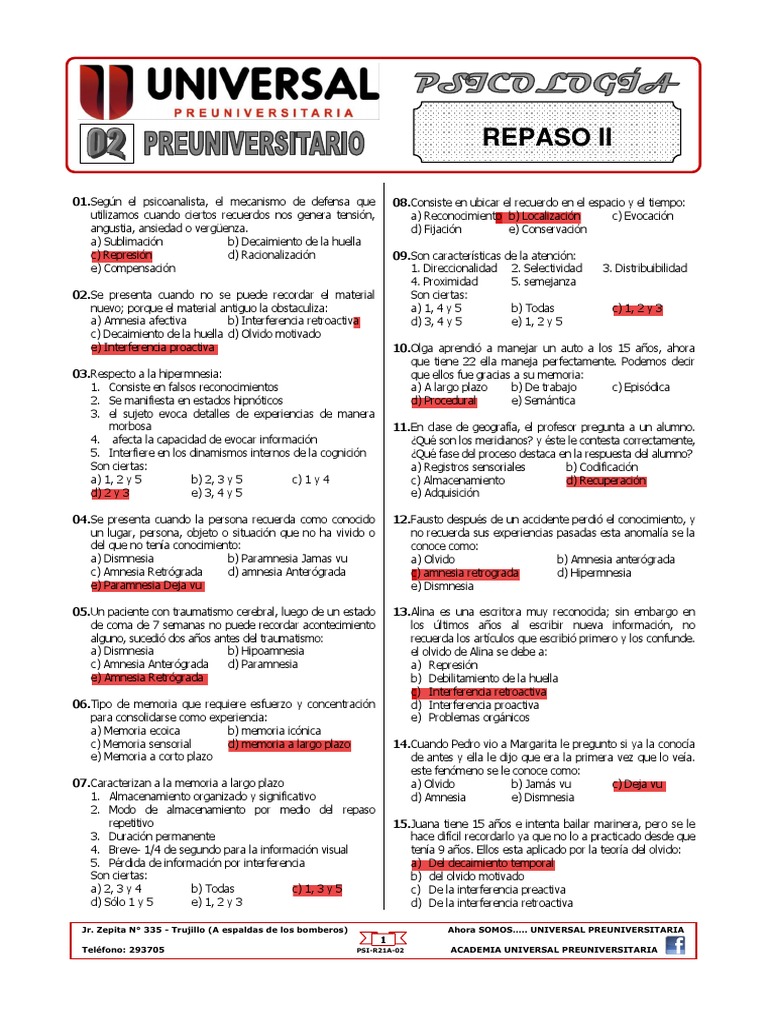 PSI-R21A-02 (Repaso II) MM | PDF