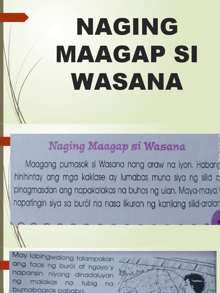 Naging Maagap Si Wasana | PDF