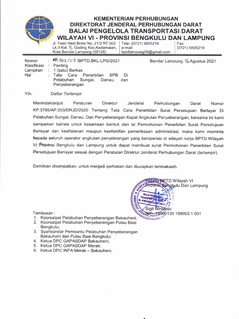 Tata Cara Penerbitan SPB | PDF