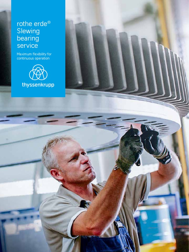 Thyssenkrupp Rothe Erde Servicebrochure en | PDF | Bearing (Mechanical ...
