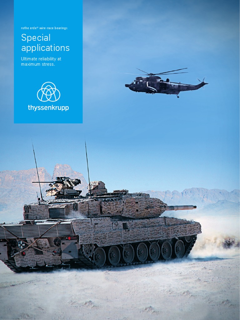 Thyssenkrupp Rothe Erde Special Applications | PDF | Bearing ...