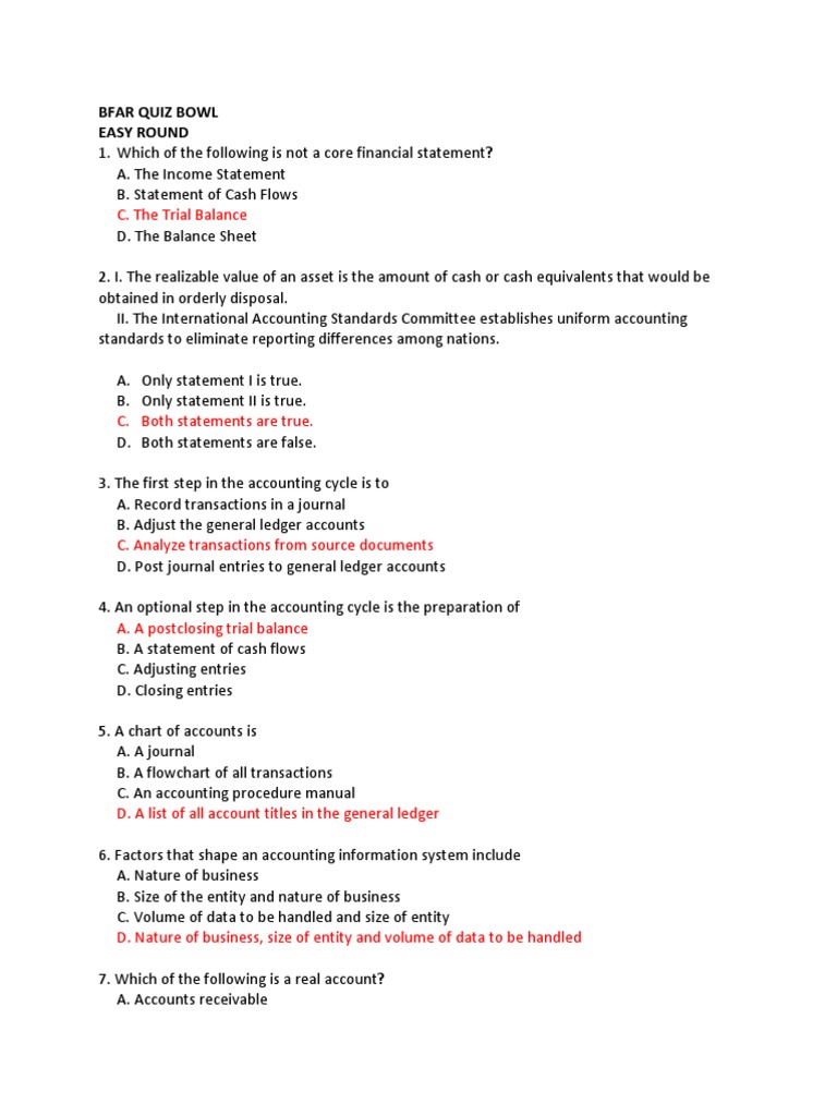 Bfar Quiz Bowl | PDF