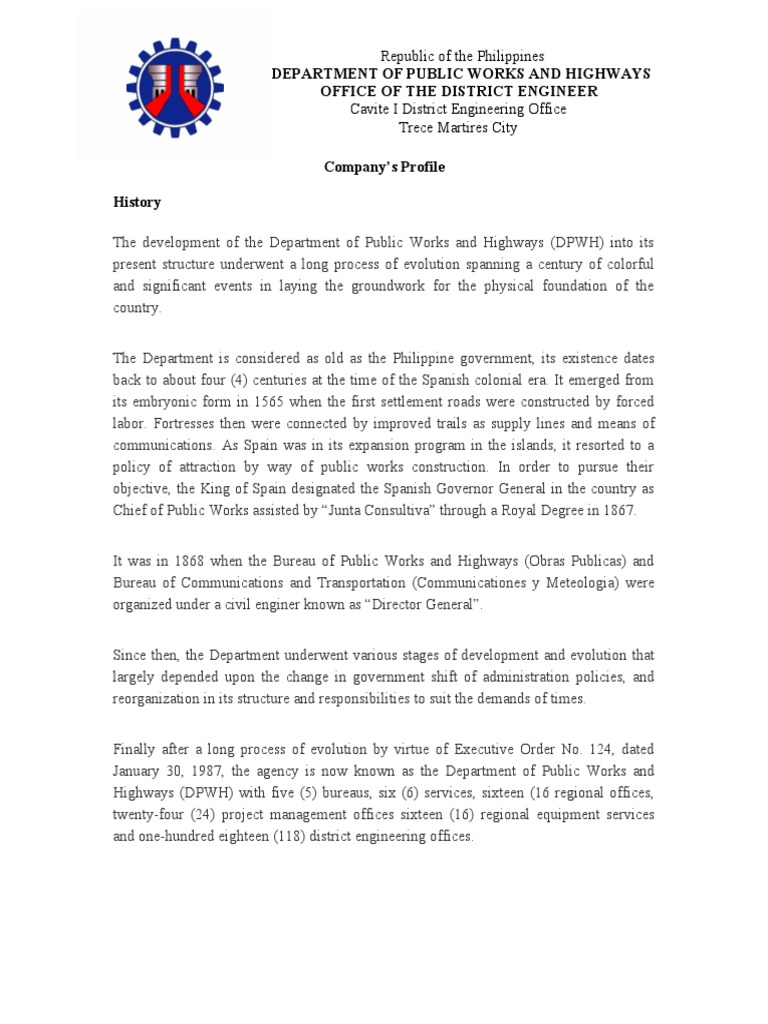 Company Profile [DPWH] | PDF