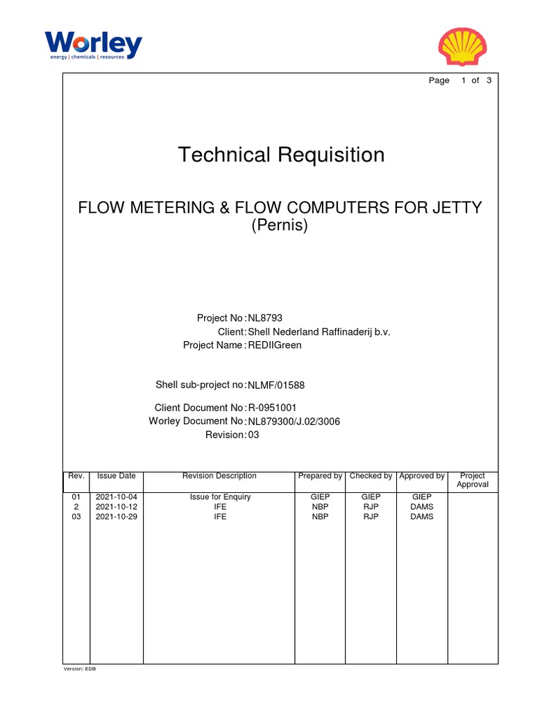 Technical Requisition FMS | PDF | Valve | Specification (Technical Standard)