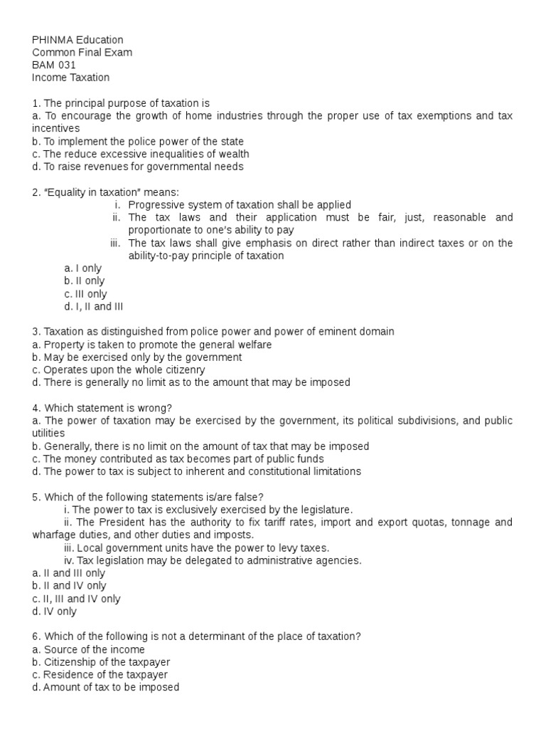 Cfe Bam 031 | PDF | Taxes | Tax Refund