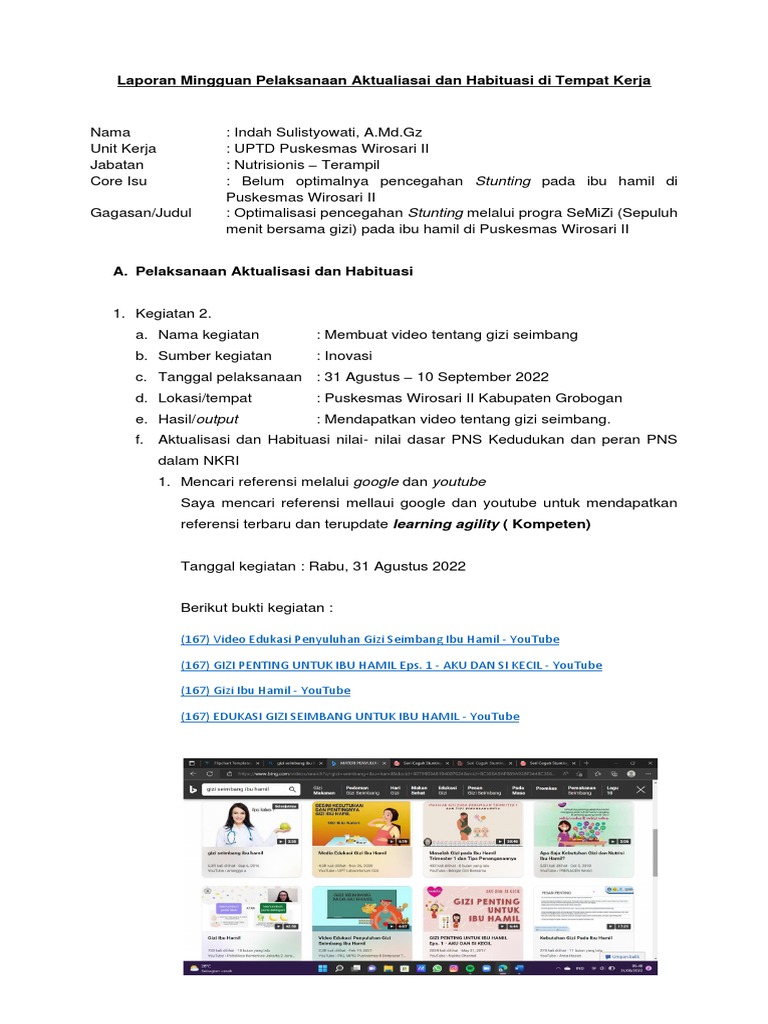 Laporan Minggu Ke 2 | PDF