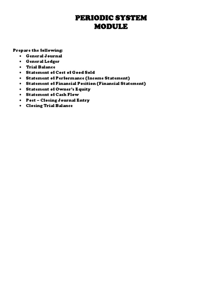 Periodic Balance Statement Overview | PDF | Debits And Credits | Expense