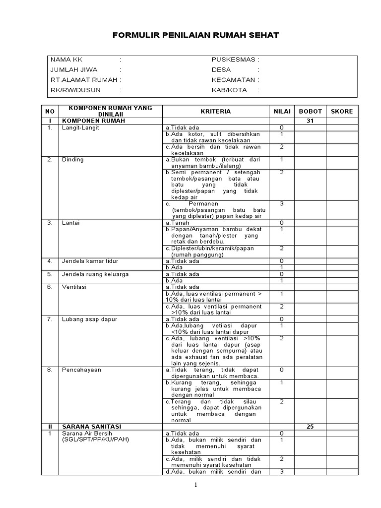 Lap Draf Formulir Pemeriksaan | PDF