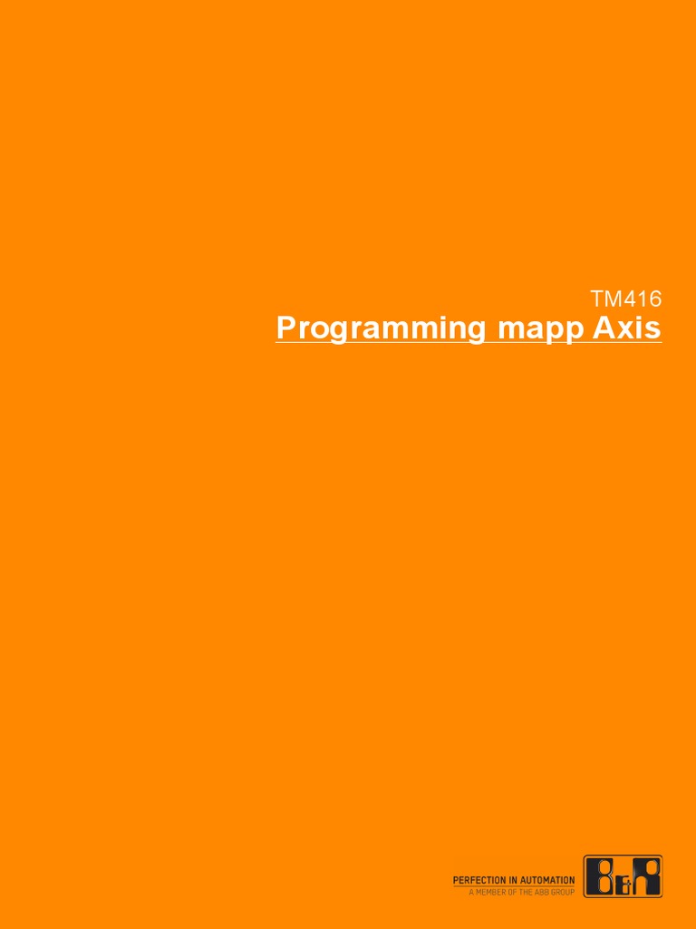 TM416TRE.491-EnG Programming Mapp Axis V2001 | PDF | Programming | Computer Program