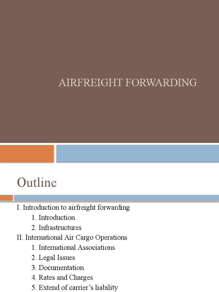 Chapter 3 AirFreight Forwarding | PDF | Transport | Trade