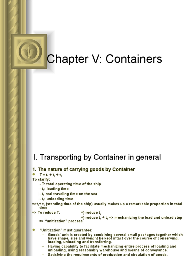 Chapter 4 - Containers | PDF | Containerization | Cargo