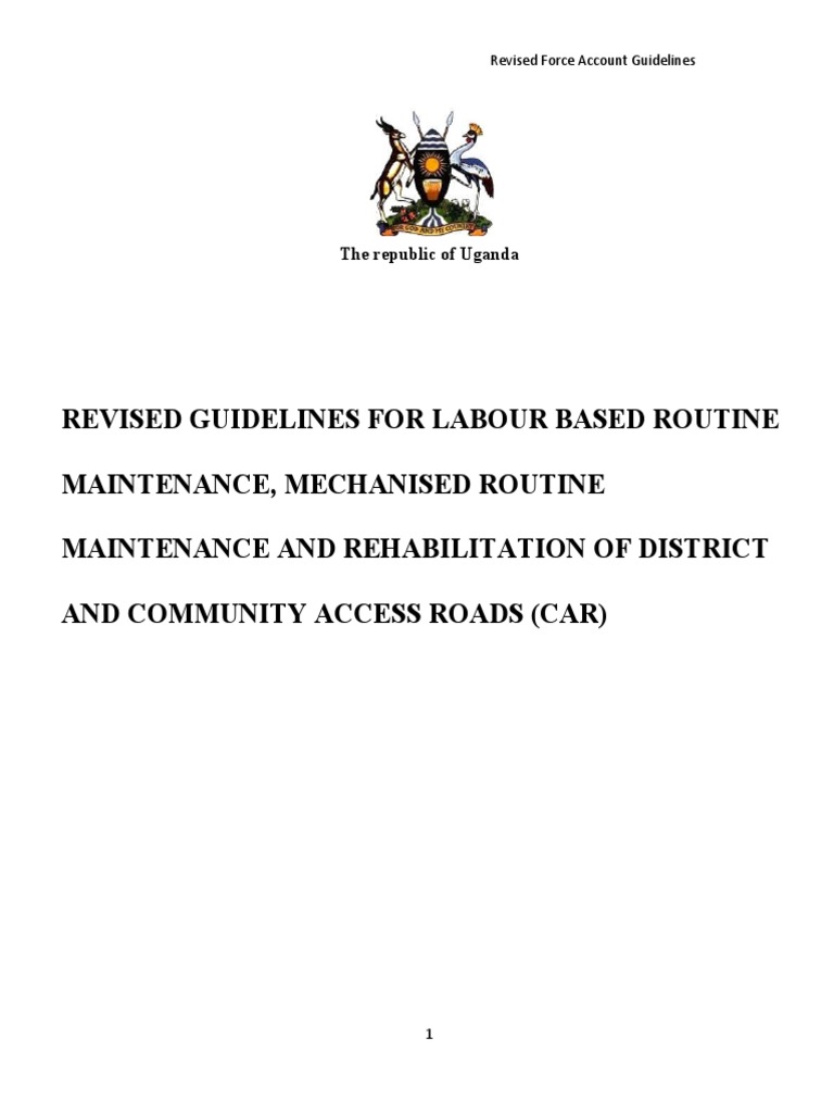 Force Account Guidelines | PDF | Road | Asphalt