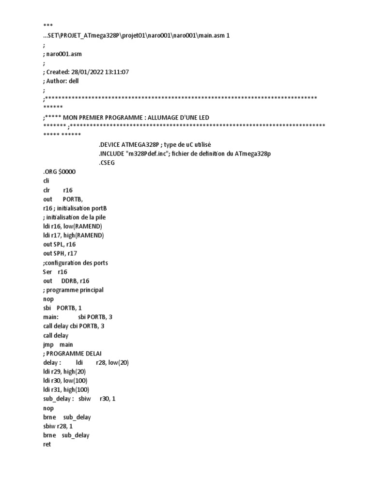 Programme en Assembleur | PDF