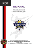 Contoh Proposal Turnamen Bola Volly Lengkap | PDF | Olahraga & Rekreasi
