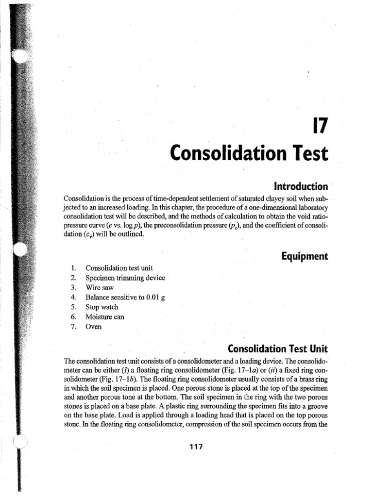 Consolidation Test | PDF
