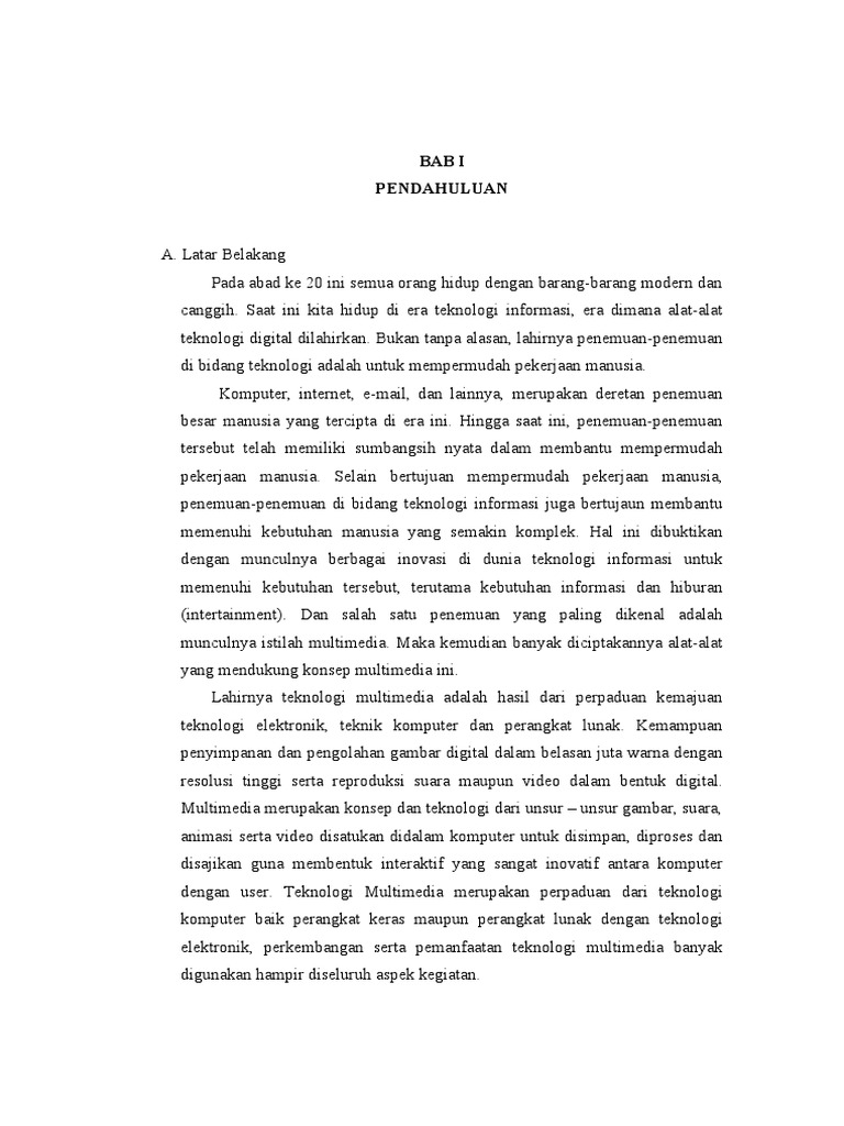 Definisi dan Jenis Animasi Multimedia | PDF | Seni | Teknologi & Rekayasa