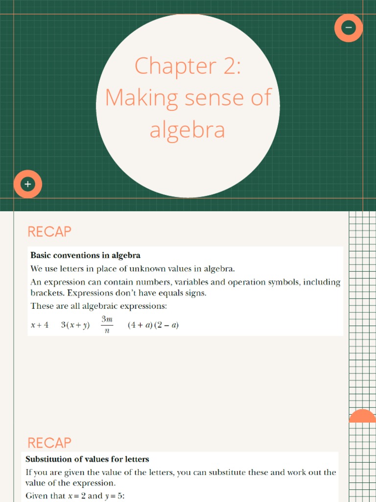 Chapter 2 Making Sense of Algebra 2 | PDF