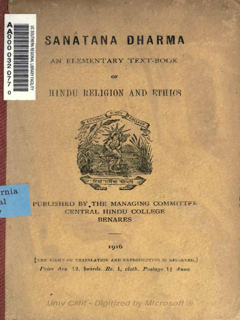 Sanatan Dharma Elementry 1 100 | PDF | Vedas | Brahman