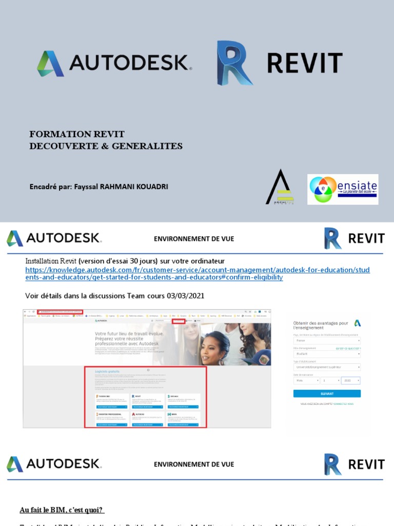 Formation Revit Partie I | PDF | Building information modeling | Informatique