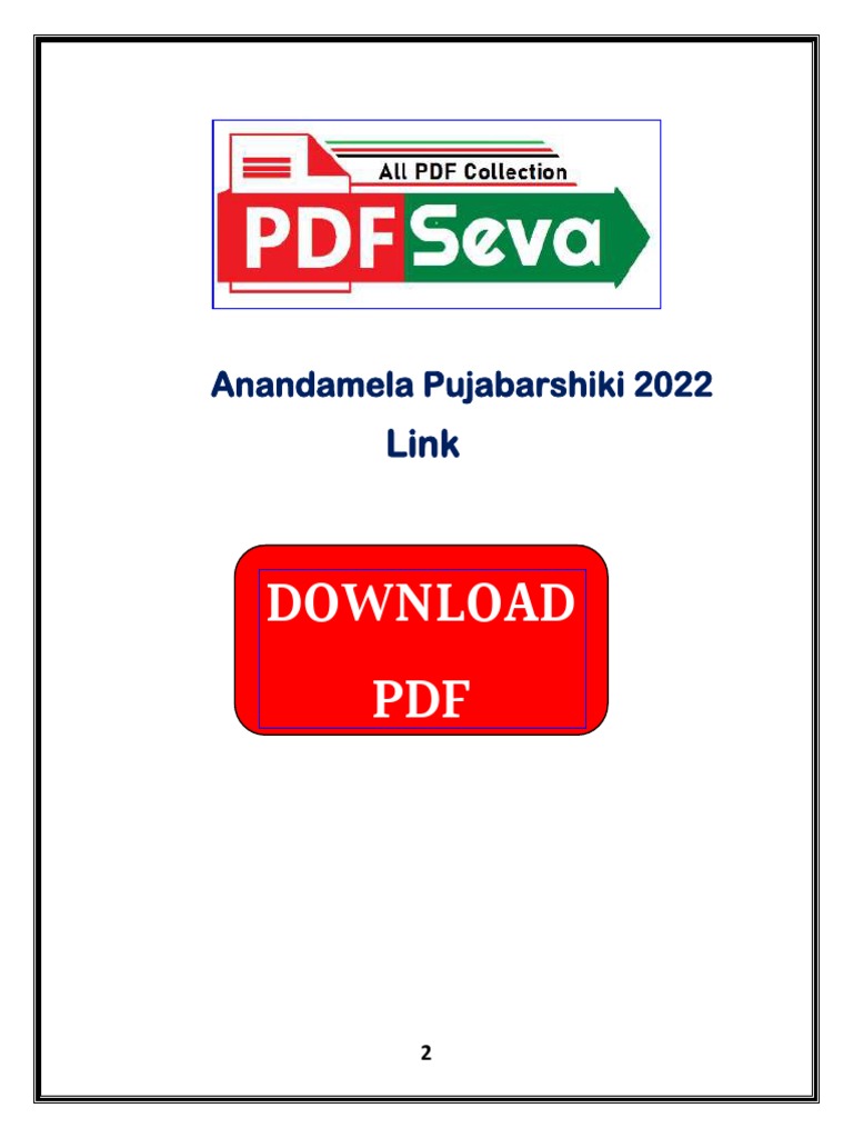 Anandamela Pujabarshiki 2022 | PDF