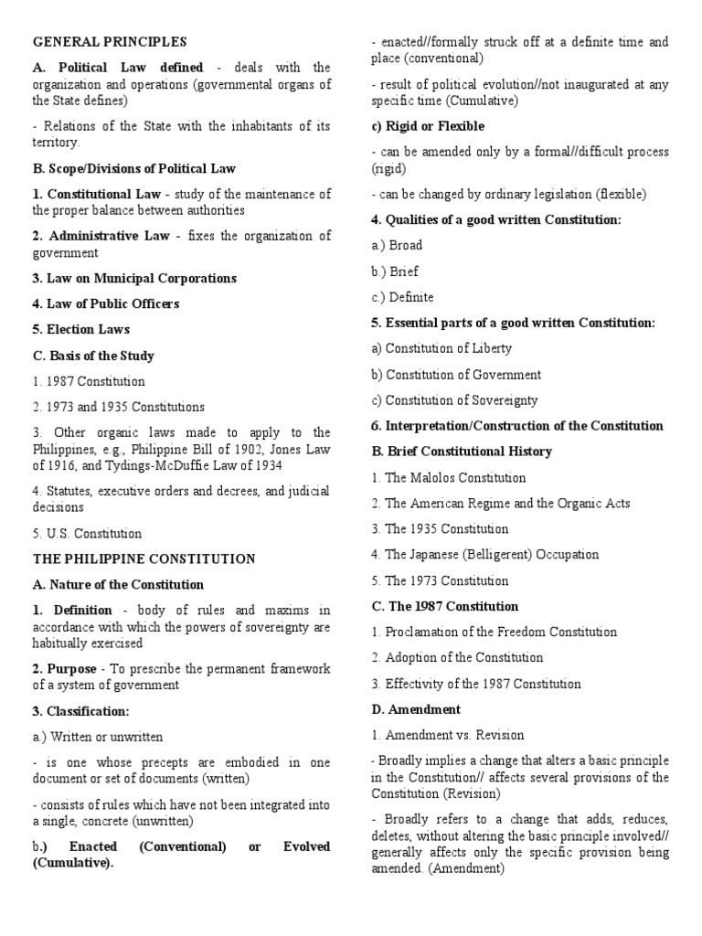 General Principles | PDF | Constitution | Judicial Review