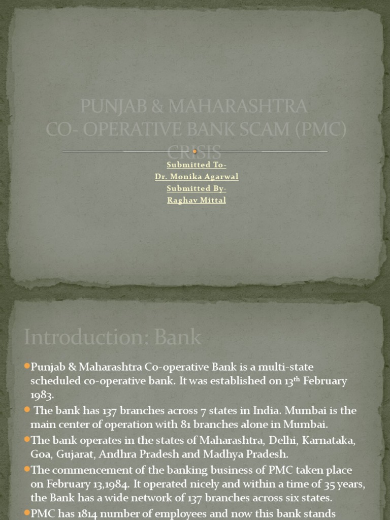 PMC Bank Fraud | PDF | Reserve Bank Of India | Banks