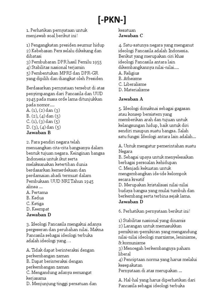 PTS PKN | PDF | Agama & Spiritualitas