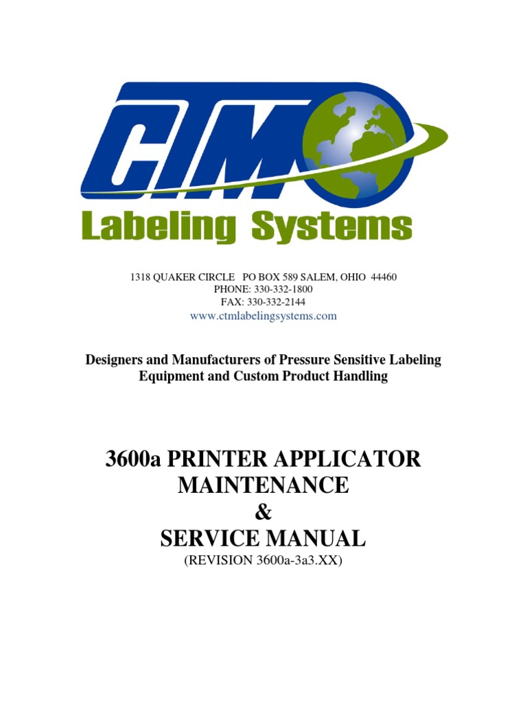 CTM 3600a Manual | PDF