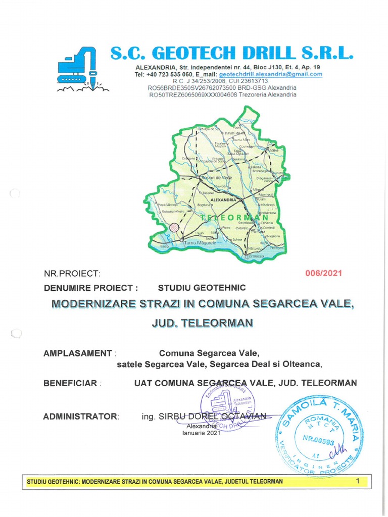 Studiu Geotehnic | PDF