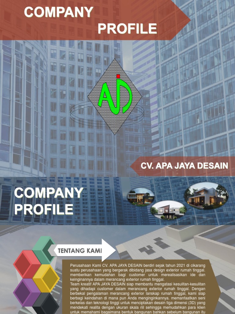 Contoh Company Profile Perusahaan Arsitektur | PDF