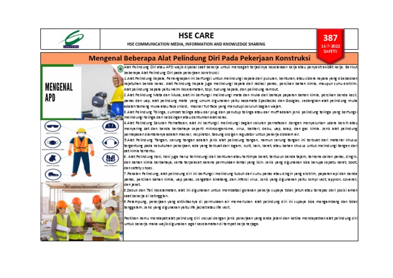 Alat Pelindung Diri untuk Konstruksi | PDF