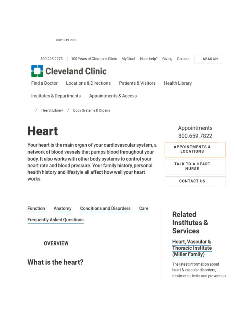 Heart - Anatomy and Function | PDF | Heart | Atrium (Heart)